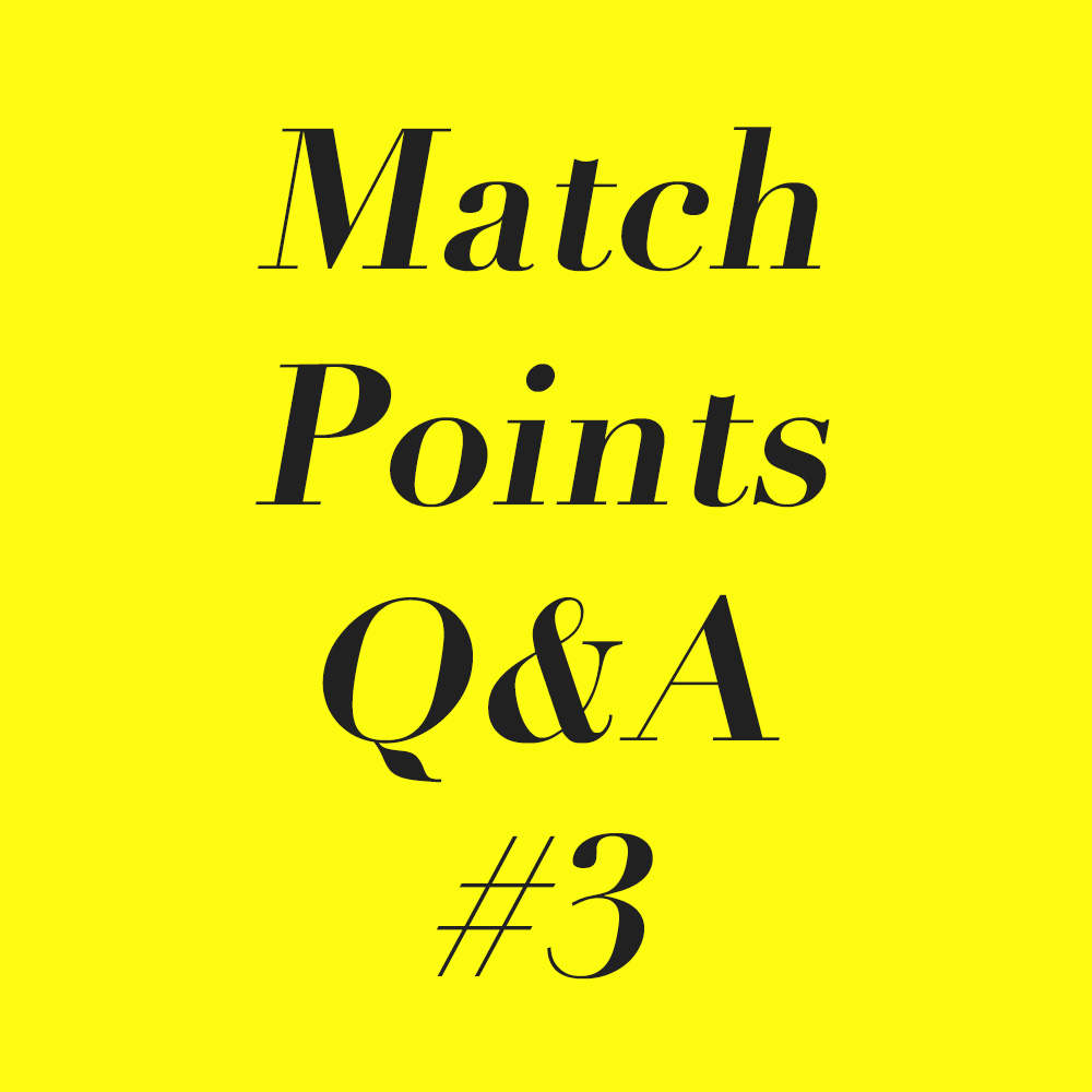 Match Points Q&A #3 | Rockandrallytennis